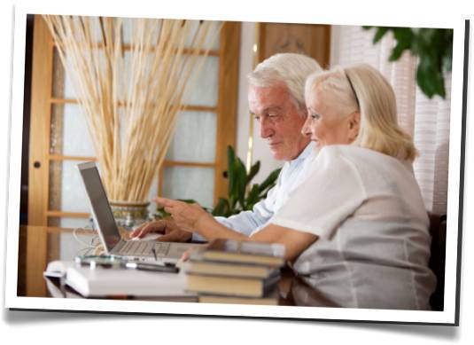 Seniors at Computer - Ivy Marketing Group